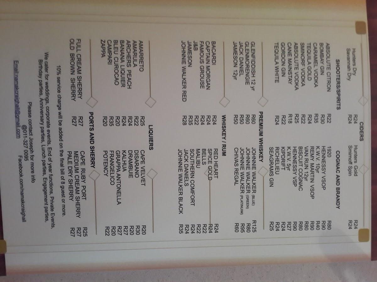 Menu at Namak Craighall Park - Authentic North Indian Cuisine ...
