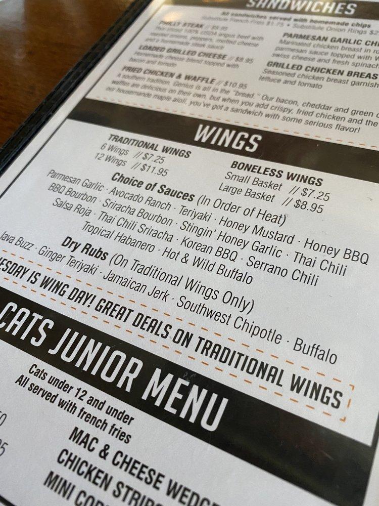 Menu at Cat-Man-Do's pub & bar, Escanaba