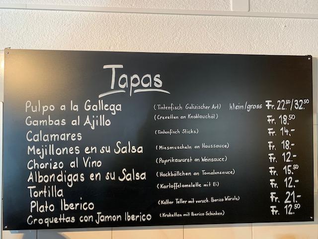 Menu at Restaurant-Café El Colibrí, Kölliken