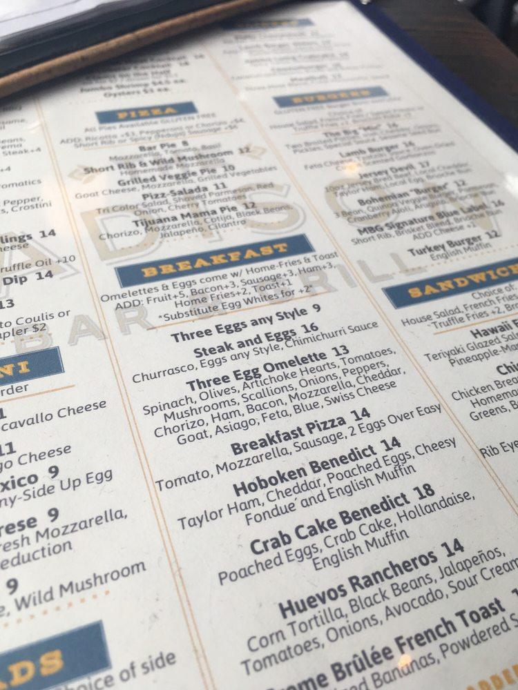 Menu at The Madison Bar & Grill, Hoboken