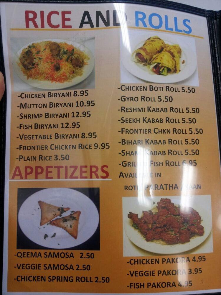 Menu at Anmol Restaurant - Milwaukee, Milwaukee, 711 W Historic Mitchell St