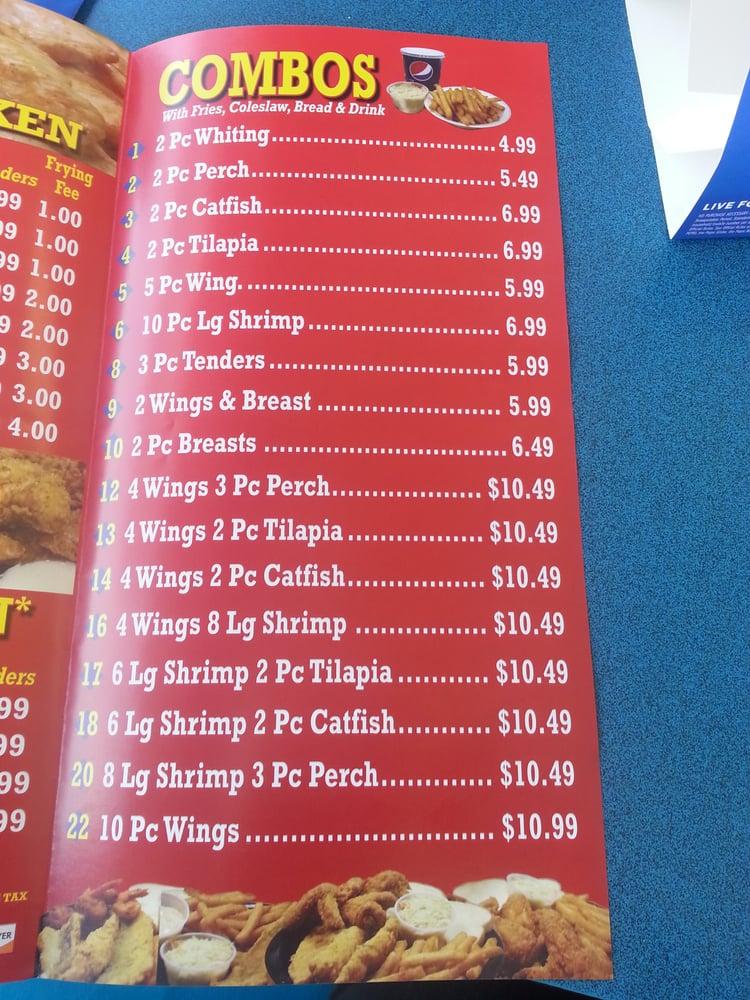 Menu at Captain Jay's restaurant, Flint, S Dort Hwy