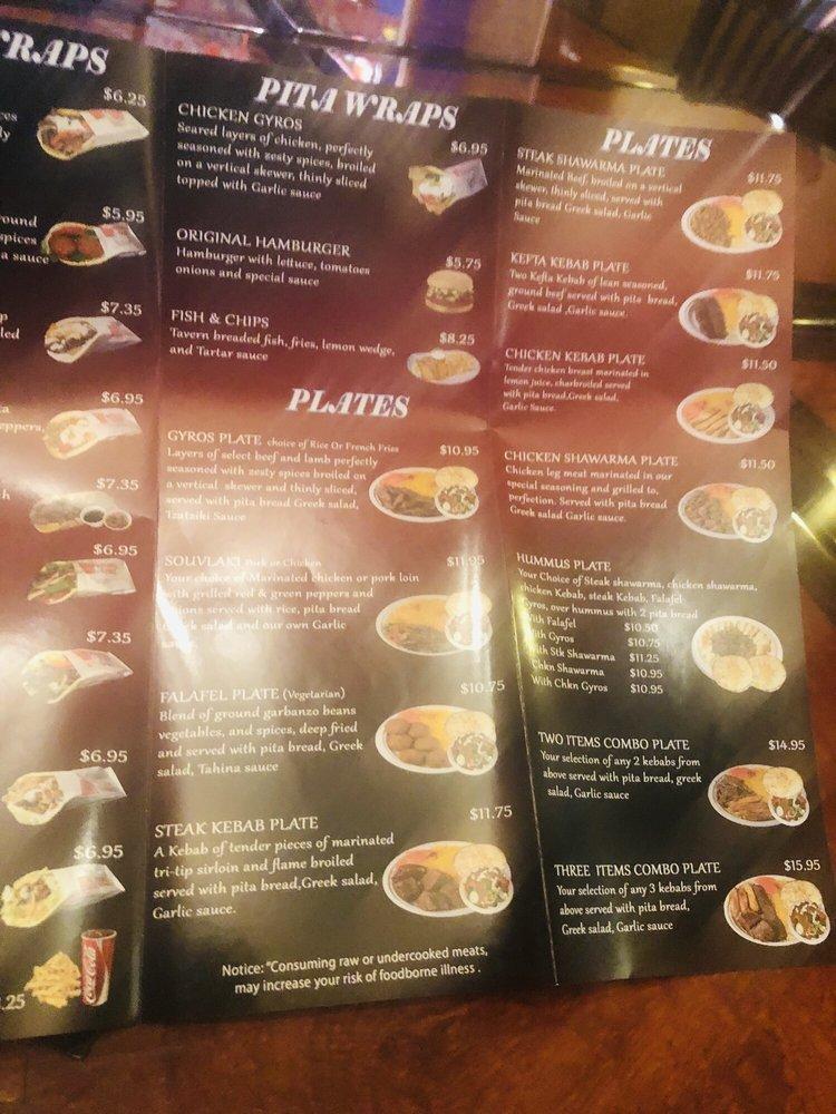 Menu at Greek Pita restaurant, Phoenix, W Happy Valley Rd