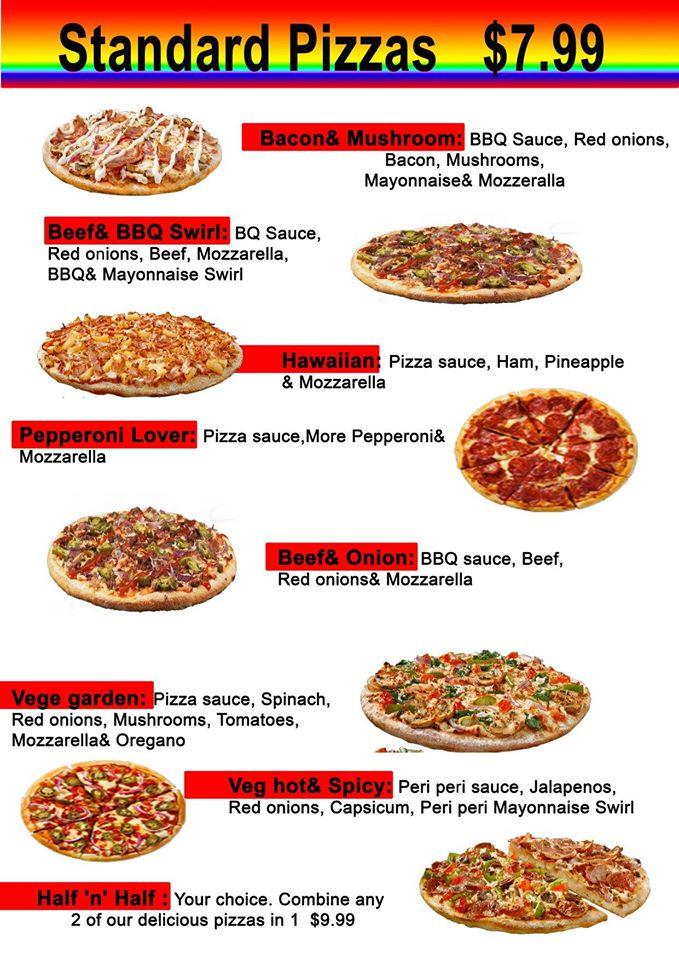 Menu at Delish Pizza Kawerau pizzeria, Kawerau