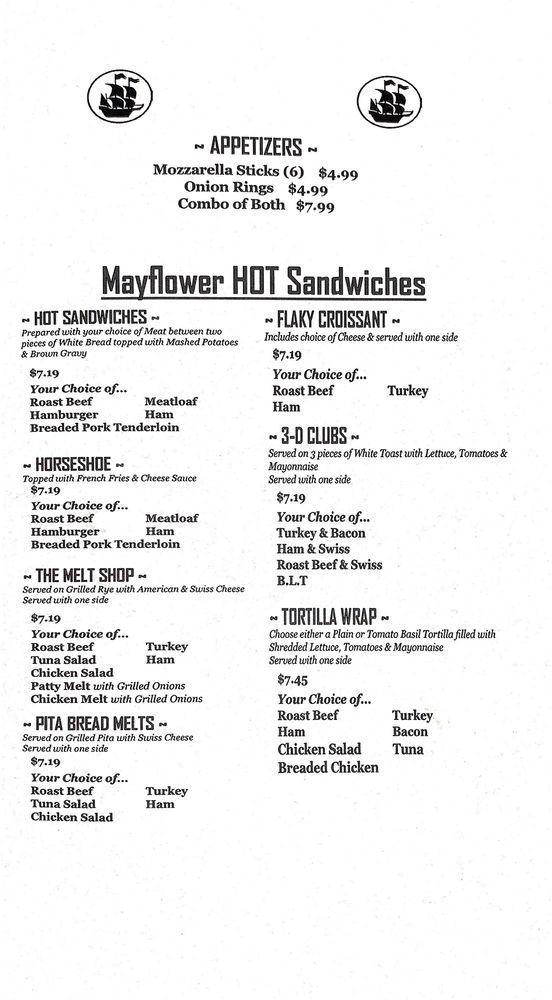 Menu at Mayflower Family Restaurant, Dunlap