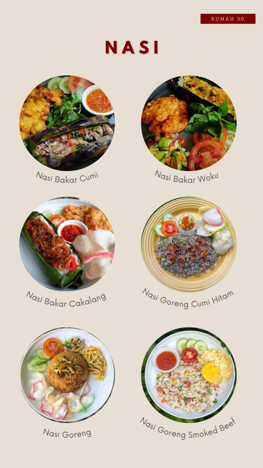 Menu at Rumah 30 cafe, Bogor