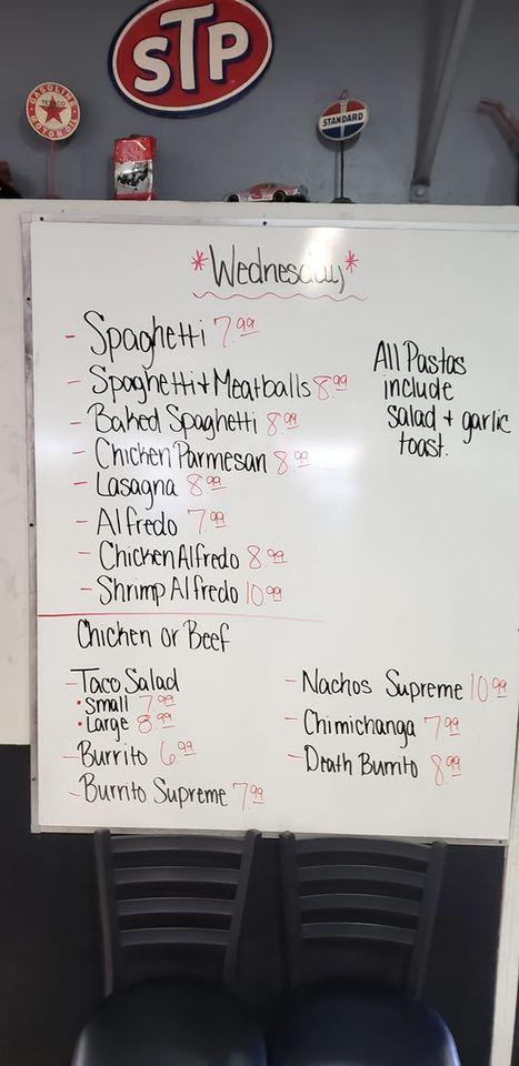 Menu at Park Restaurant, New Castle, S Memorial Dr