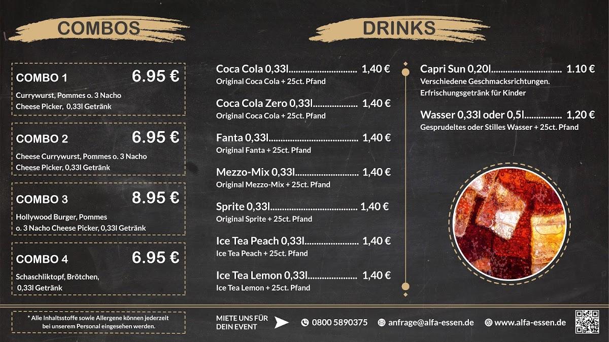 Menu at Alfa Food - Wuppertal Imbiss restaurant, Wuppertal