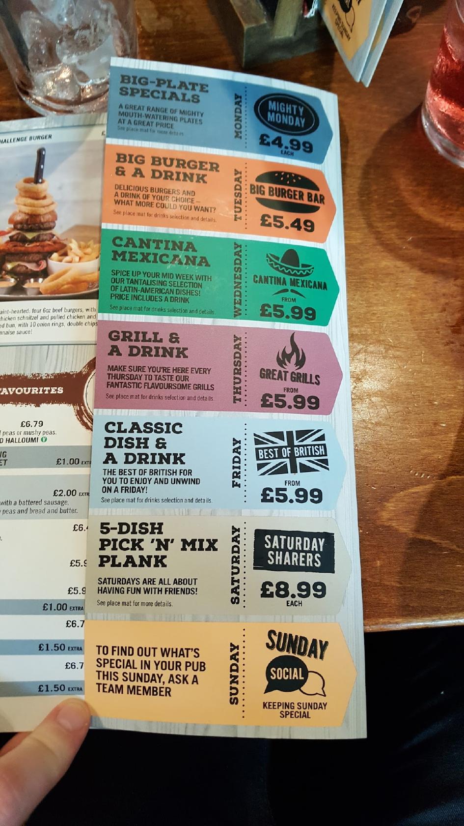 Menu at Chesters pub & bar, Sunderland, Chester Rd