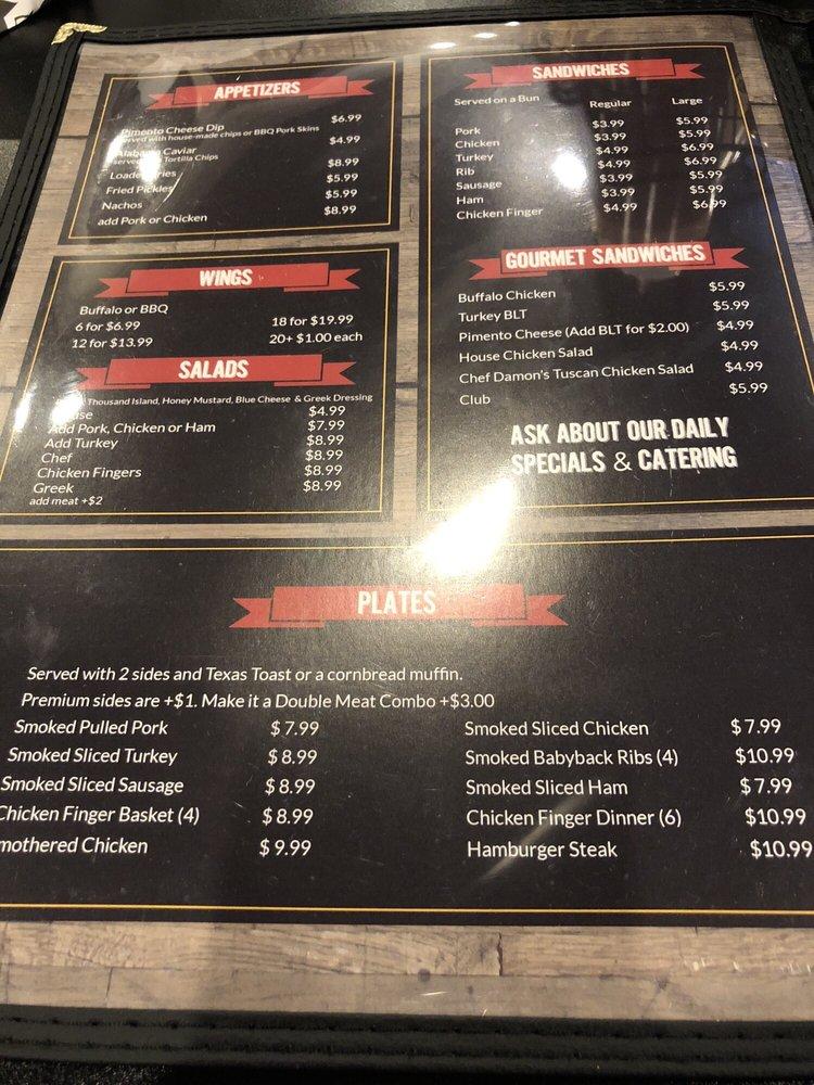 Menu at Local Joe’s Albertville BBQ, Albertville
