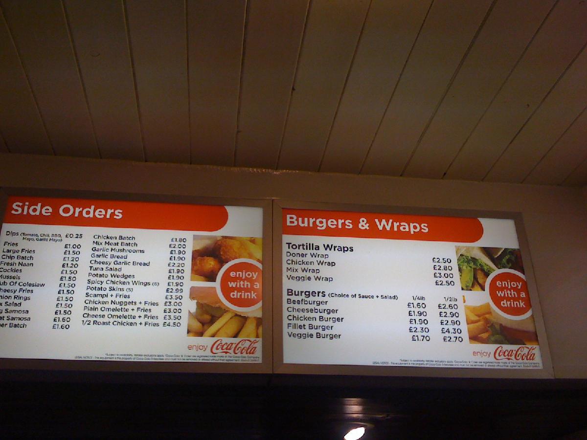 Menu at PIZZA ITALIA & KEBAB HOUSE fast food, Coventry, 13b Ringwood Hwy