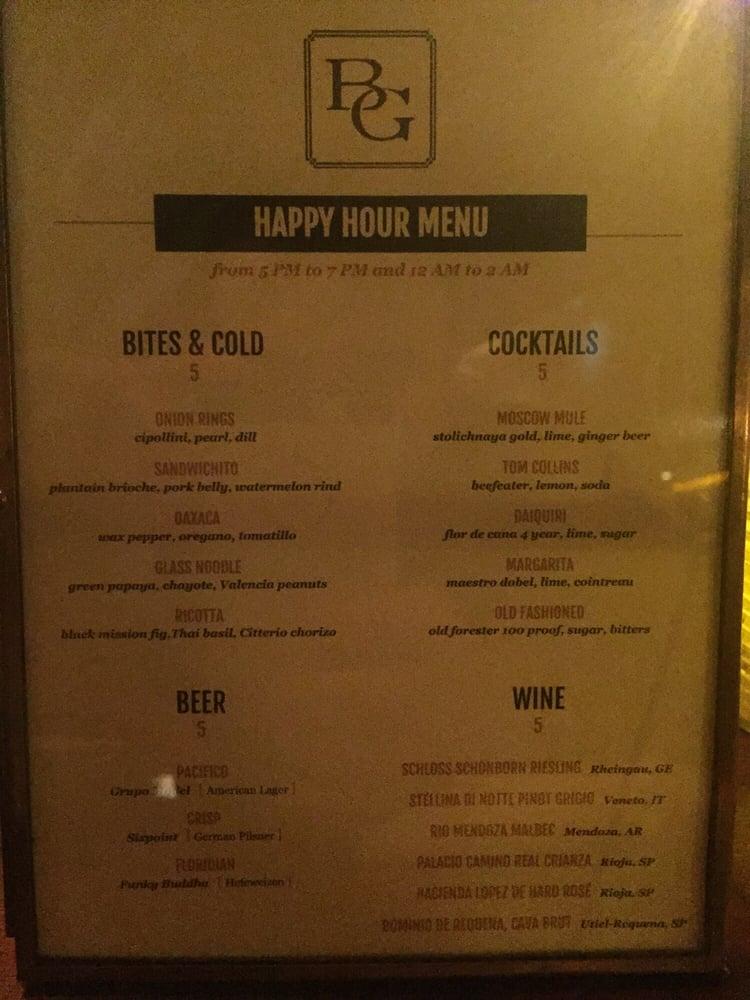 Menu at Beaker & Gray pub & bar, Miami, N Miami Ave