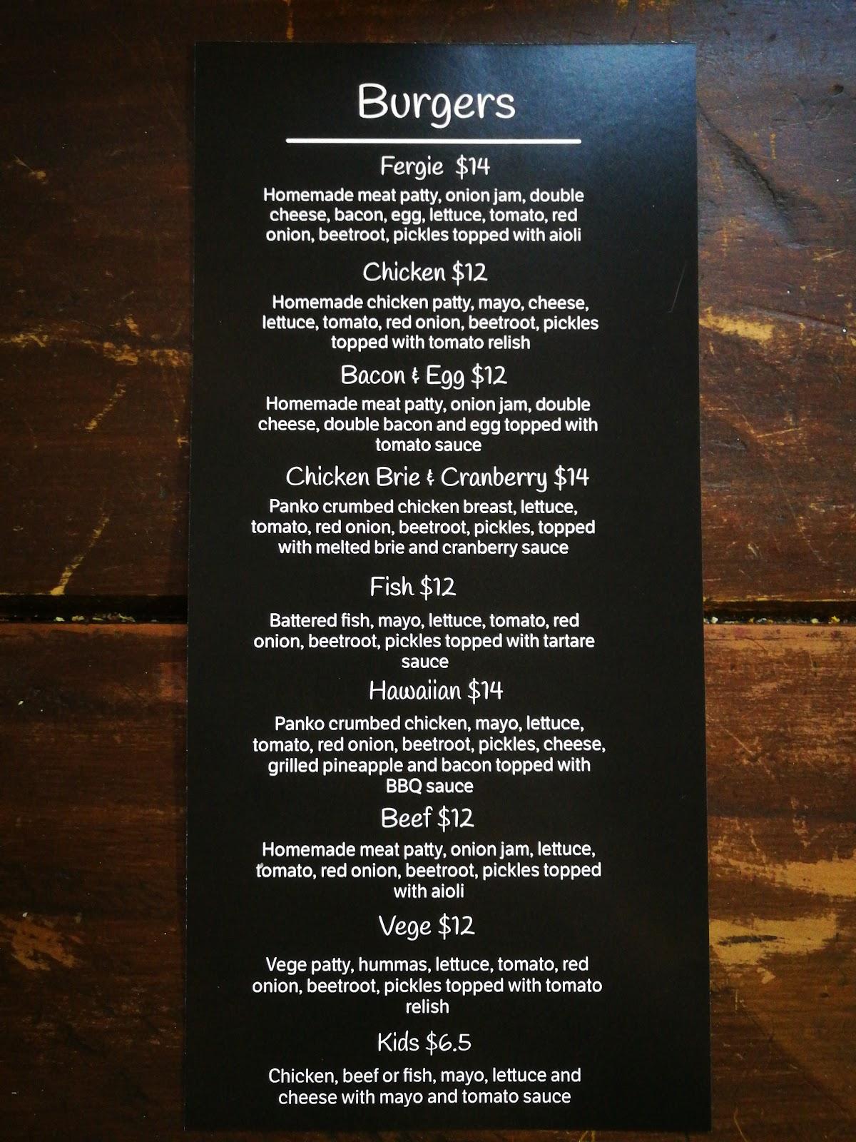 Menu at Shai Shai’s Takeaways fast food, Picton