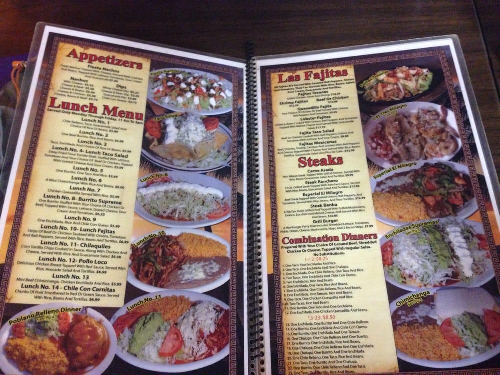 Menu at El Ranchito restaurant, Holton
