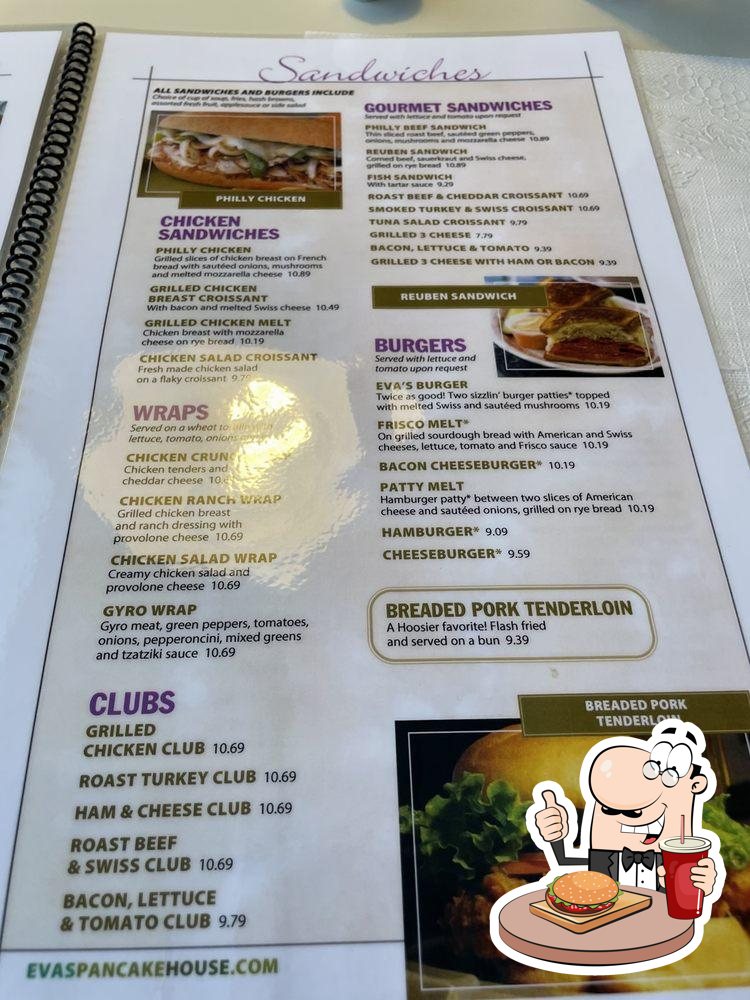 Eva's Pancake House in Anderson - Restaurant menu and reviews