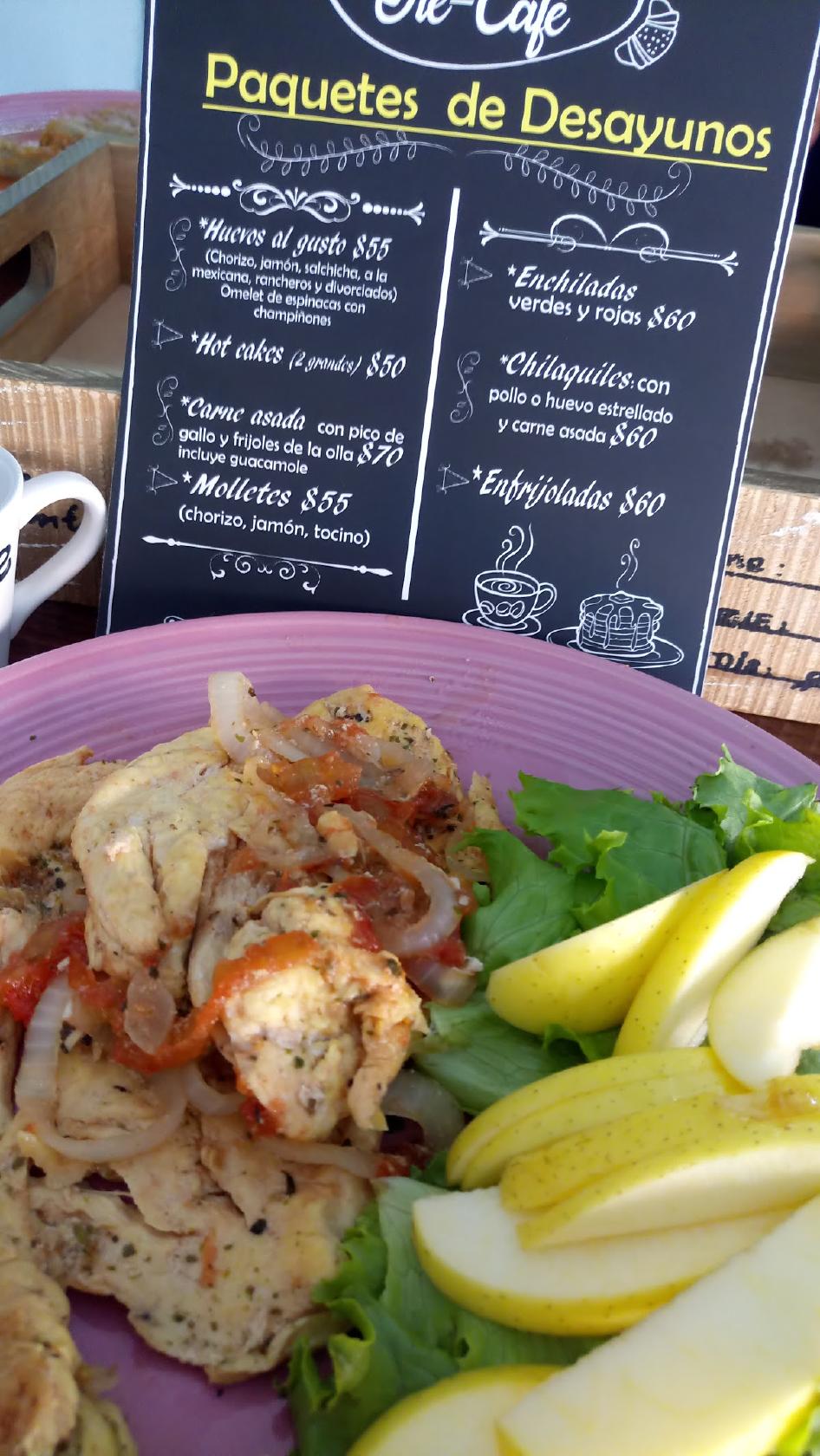 Menu at Olé Café, Texcoco, Calle Francisco Sarabia 78-124