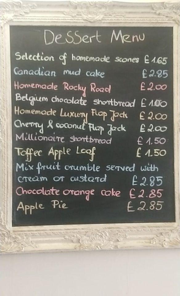 Menu at Gem's Bistro cafe, Normanton