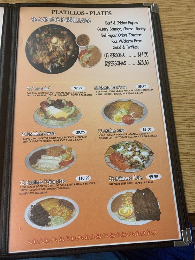 Menu at Santos Cafe, San Antonio, 603 Isom Rd Ste 105