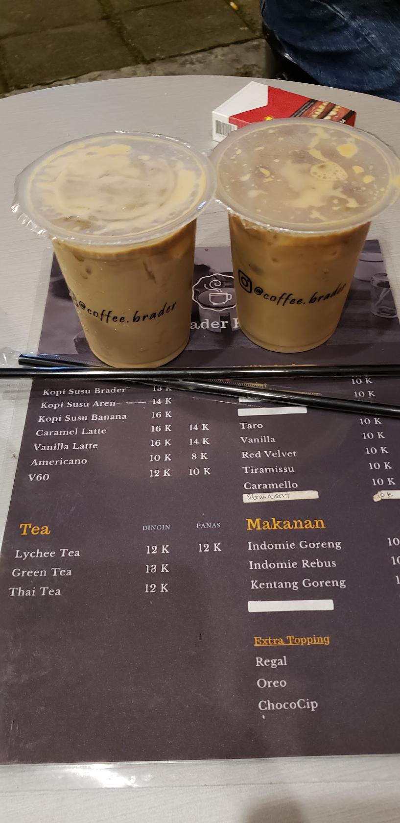 Menu at Coffee Bae pub & bar, Padang