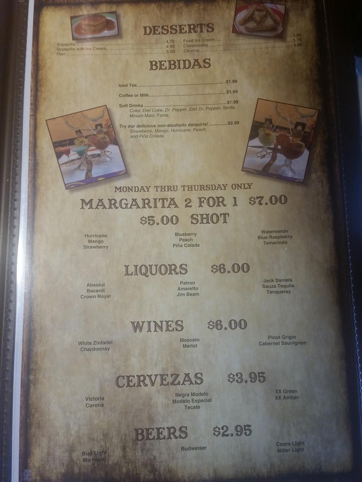 Menu at El Alamo restaurant, Delhi