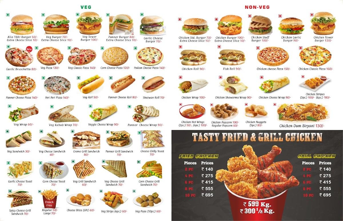 Menu at Shri's Cheesy Bites Grilled chicken, Solapur