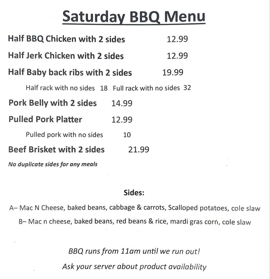 Menu at Crossroads Grill and Bar, Leslie