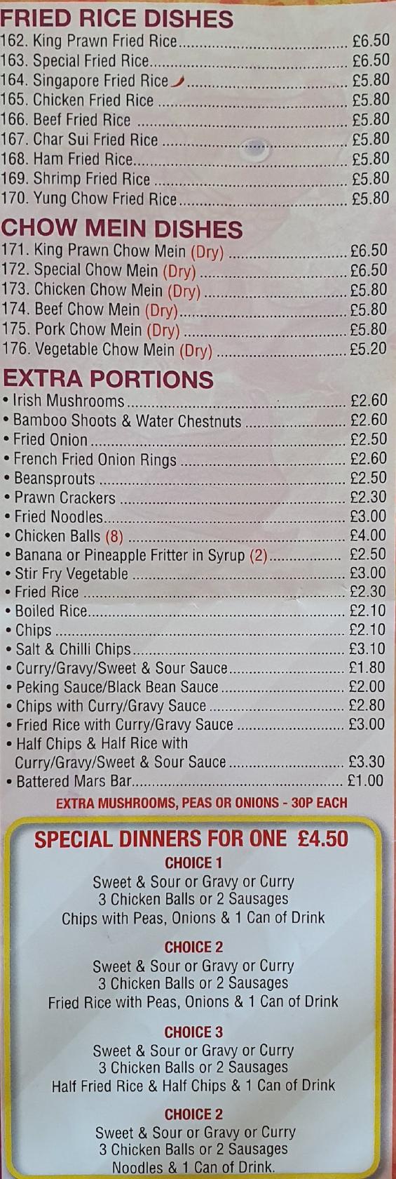 Menu at Fountain House restaurant, Glengormley