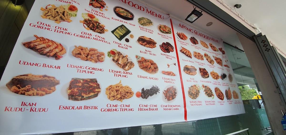 Menu at Restaurant Apong Seafood, Balikpapan