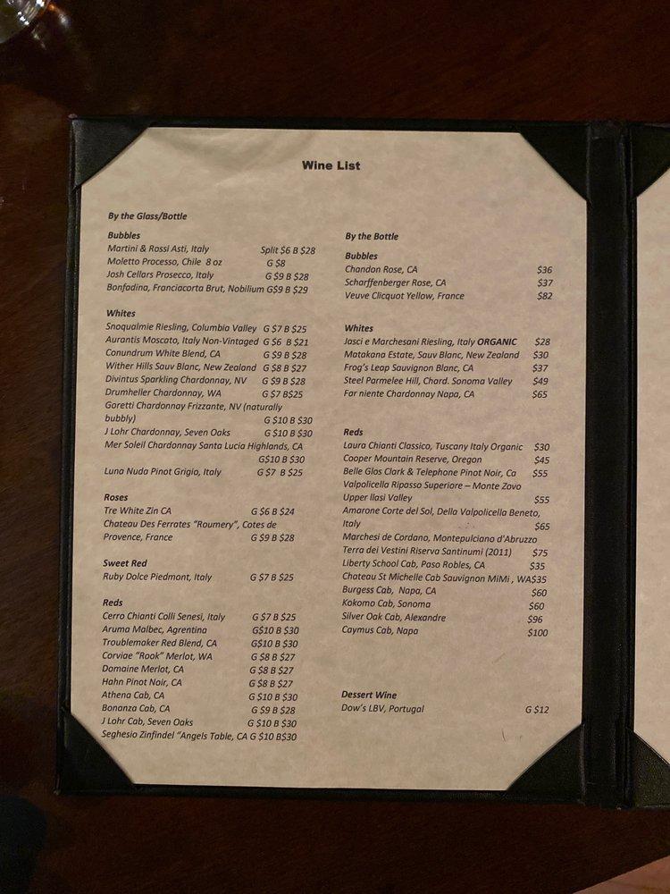 Menu at Lala's In The Lakes pub & bar, New Franklin