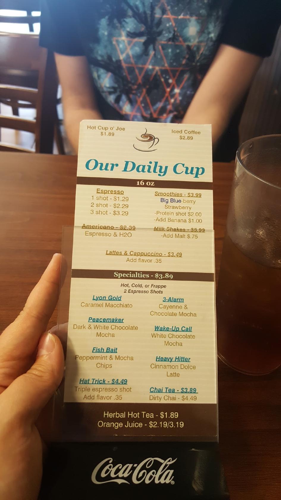 Menu at Our Daily Bread llc desserts, Eddyville