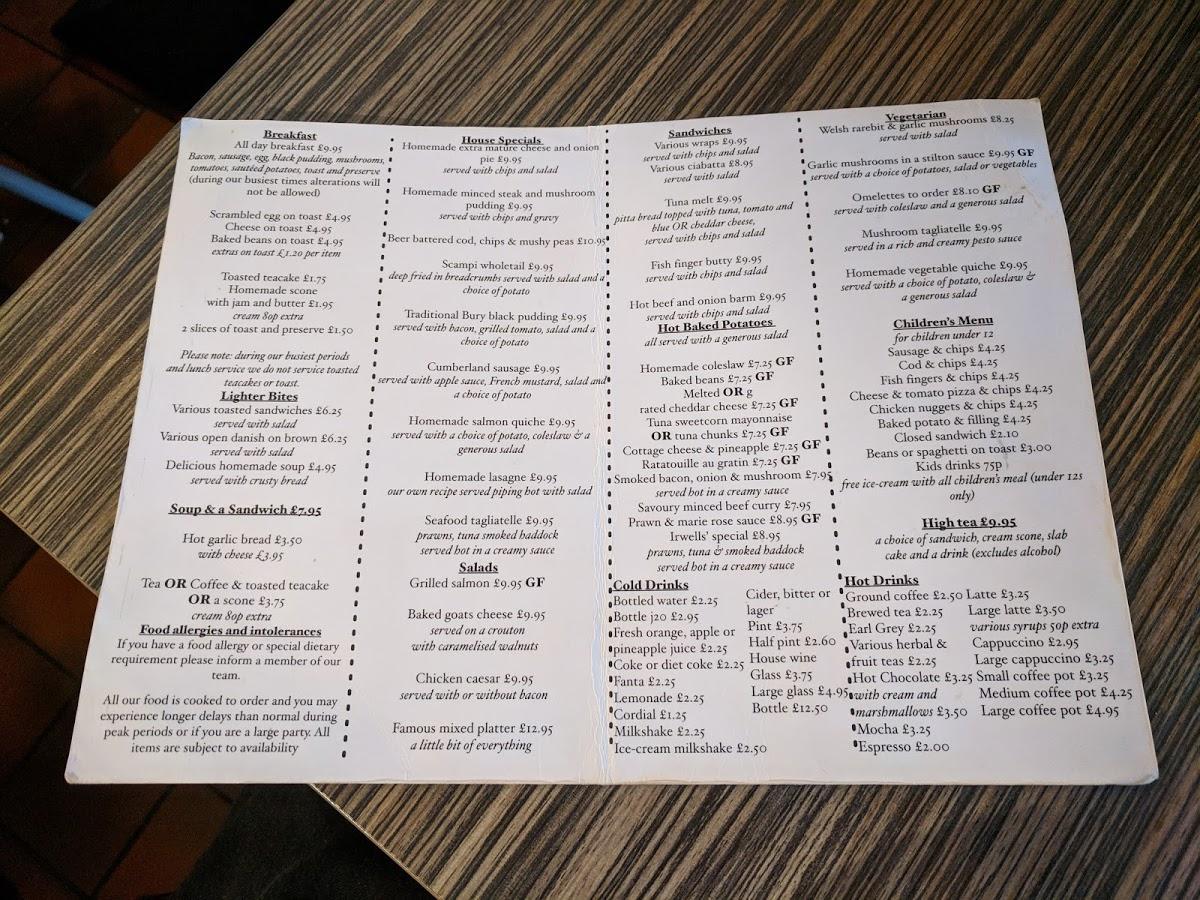 Newbank Garden Centre Radcliffe Cafe Menu | Fasci Garden