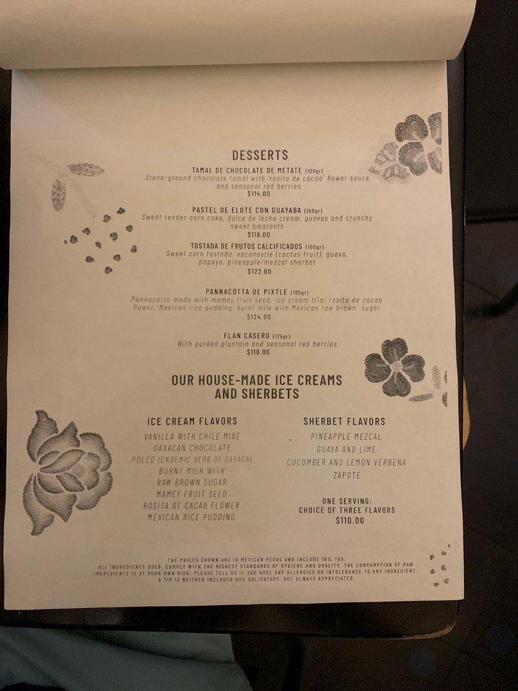 Menu at Pasillo de Humo restaurant, Ciudad López Mateos