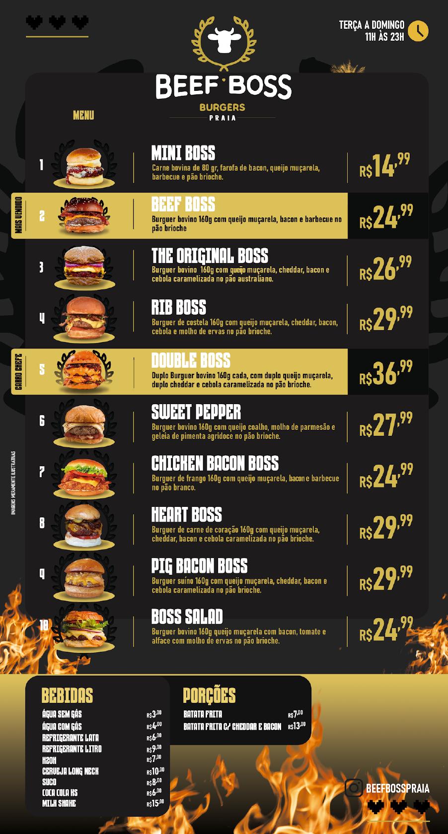 Menu em Beef Boss Praia restaurante, Maceió