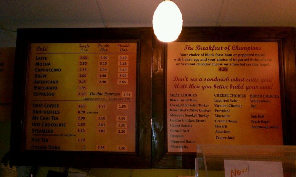 Menu at Hamlin Market and Deli pub & bar, Seattle