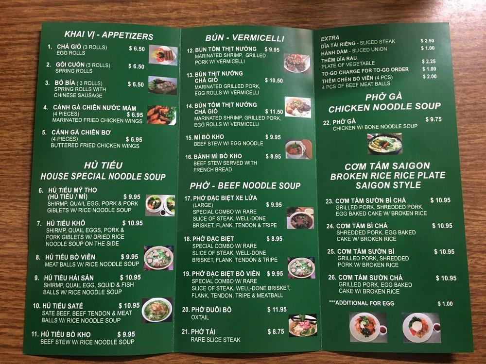 Menu at Lemon Pepper restaurant, Oakland