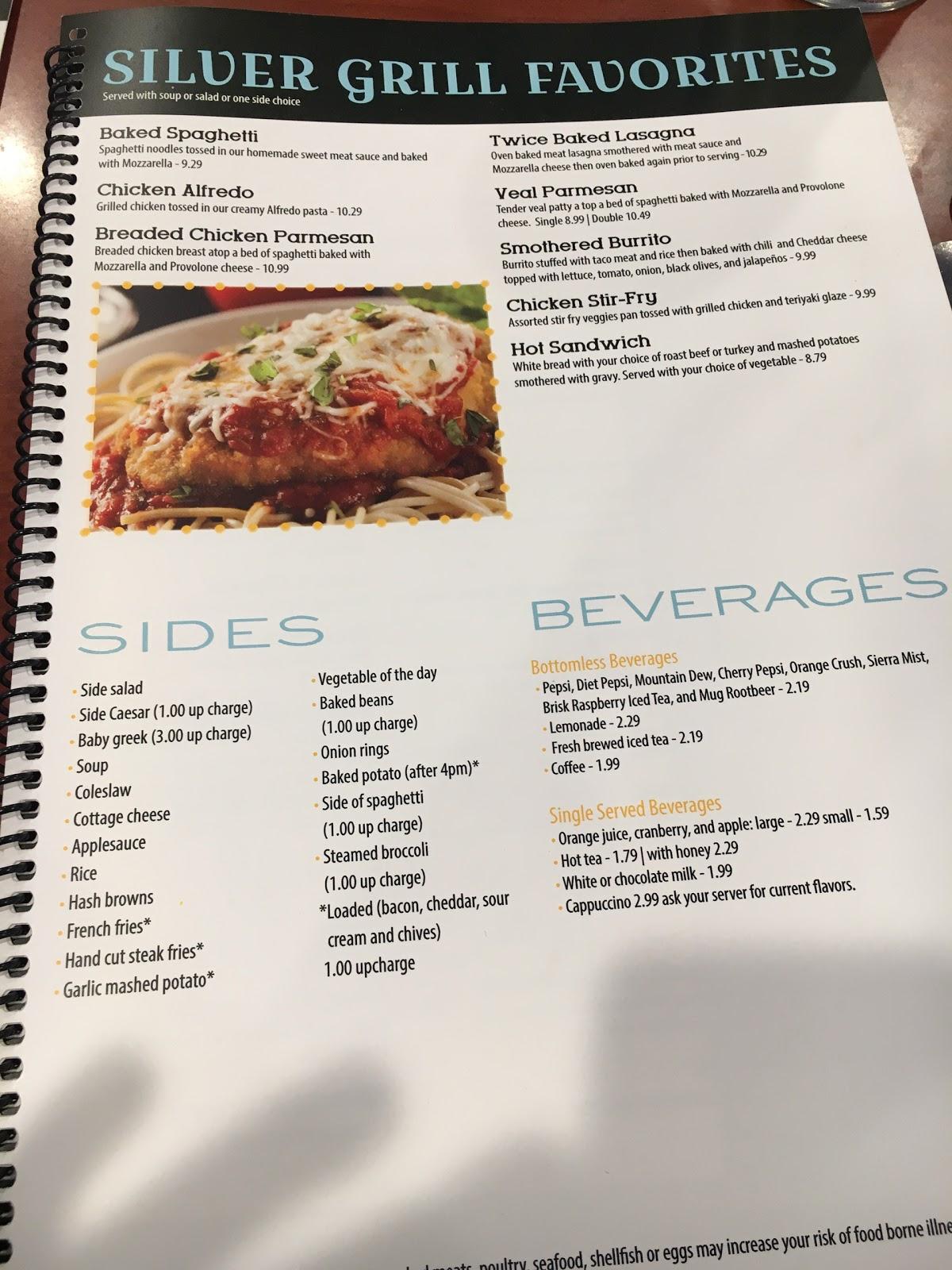 Menu at Silver Grill Family Restaurant, Imlay City