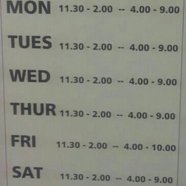 Menu at Howden Fish Bar, Goole