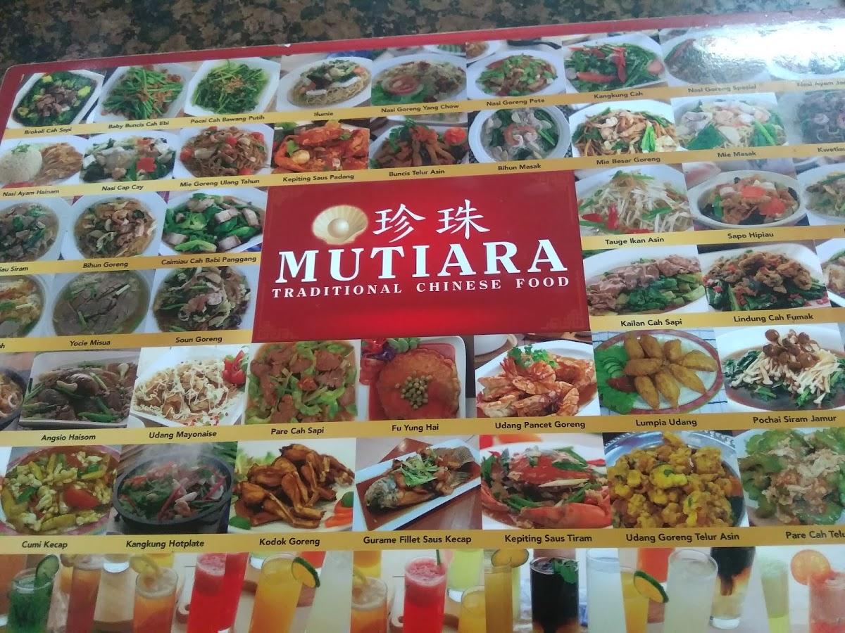 Menu at Mutiara restaurant, West Jakarta, Chandra Building