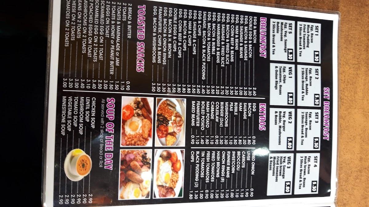 Menu at The Corner Café cafe, London, 179- UK