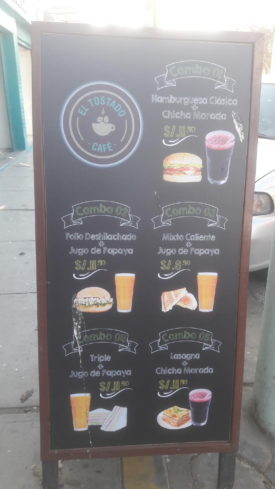 Carta de Tostado Cafe, Trujillo