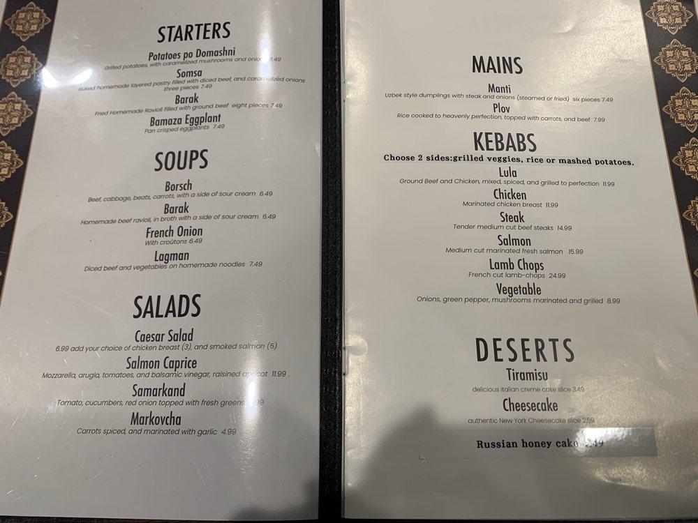 Menu at Karavan by 3 Olives pizzeria, Raleigh