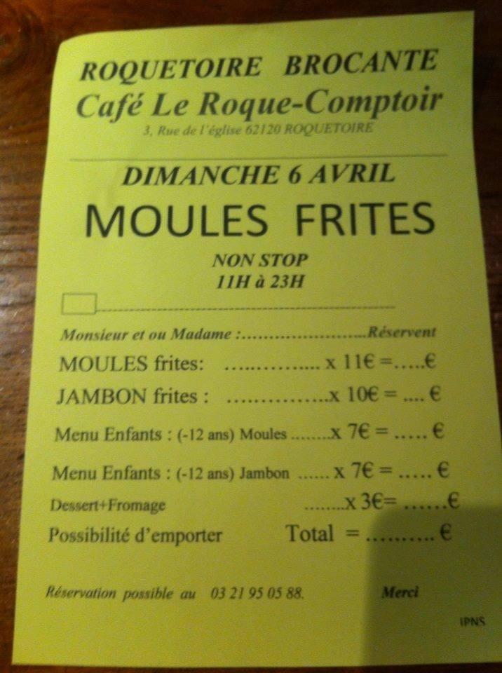 Menu at Le Roque Comptoir pub & bar, Roquetoire