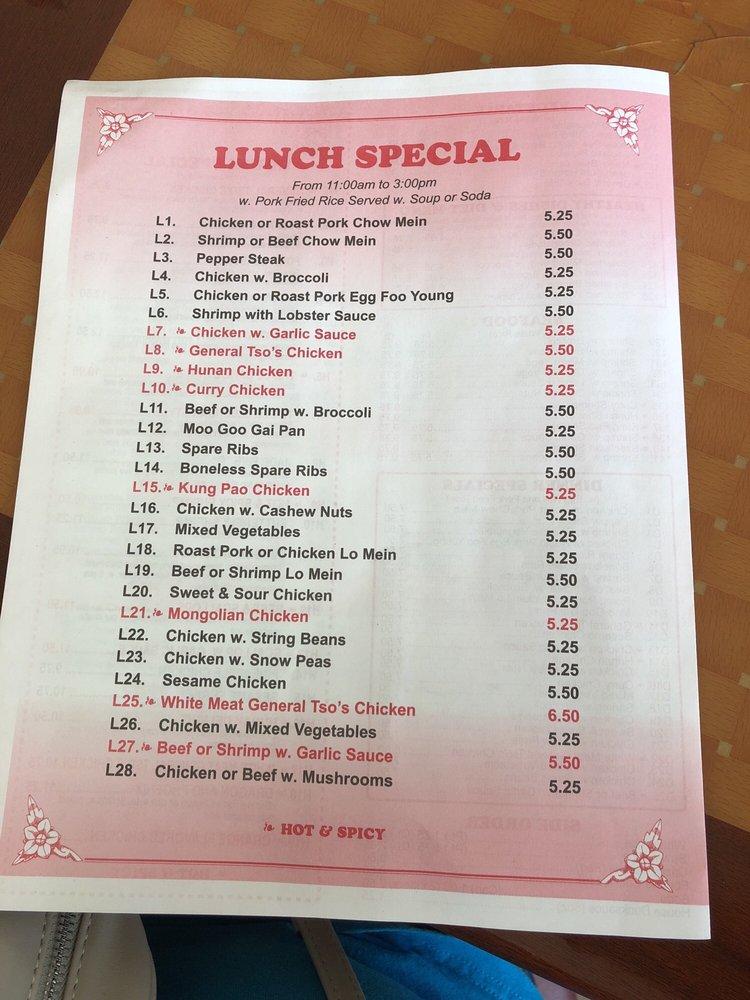 Menu at Yummy Yummy Chinese Food restaurant, Lacey Township
