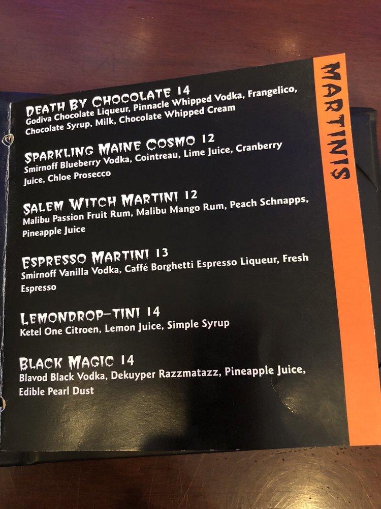 Menu at Rockafellas Restaurant, Salem, 231 Essex St
