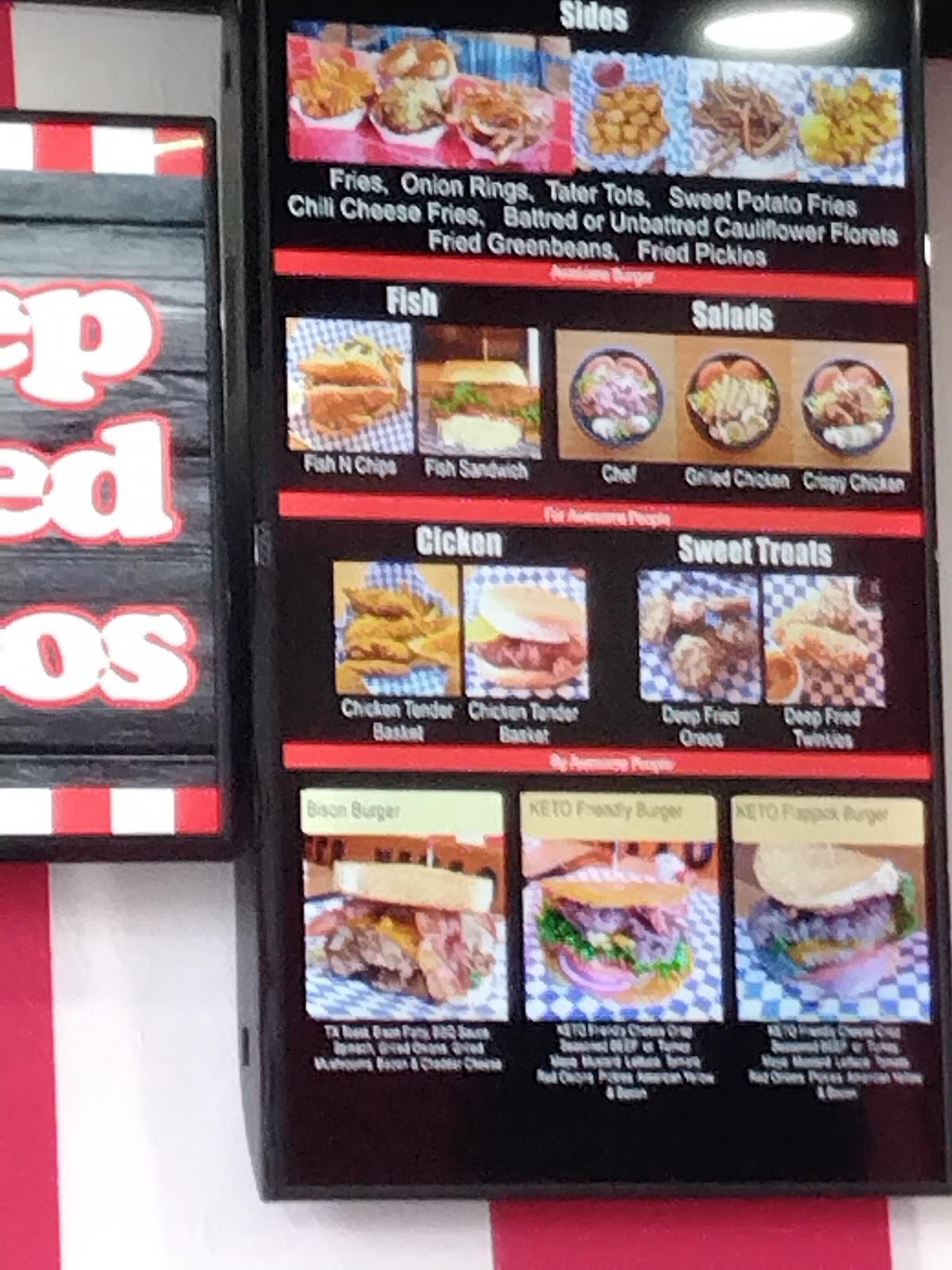 Menu at Burger Nation restaurant, Pearland