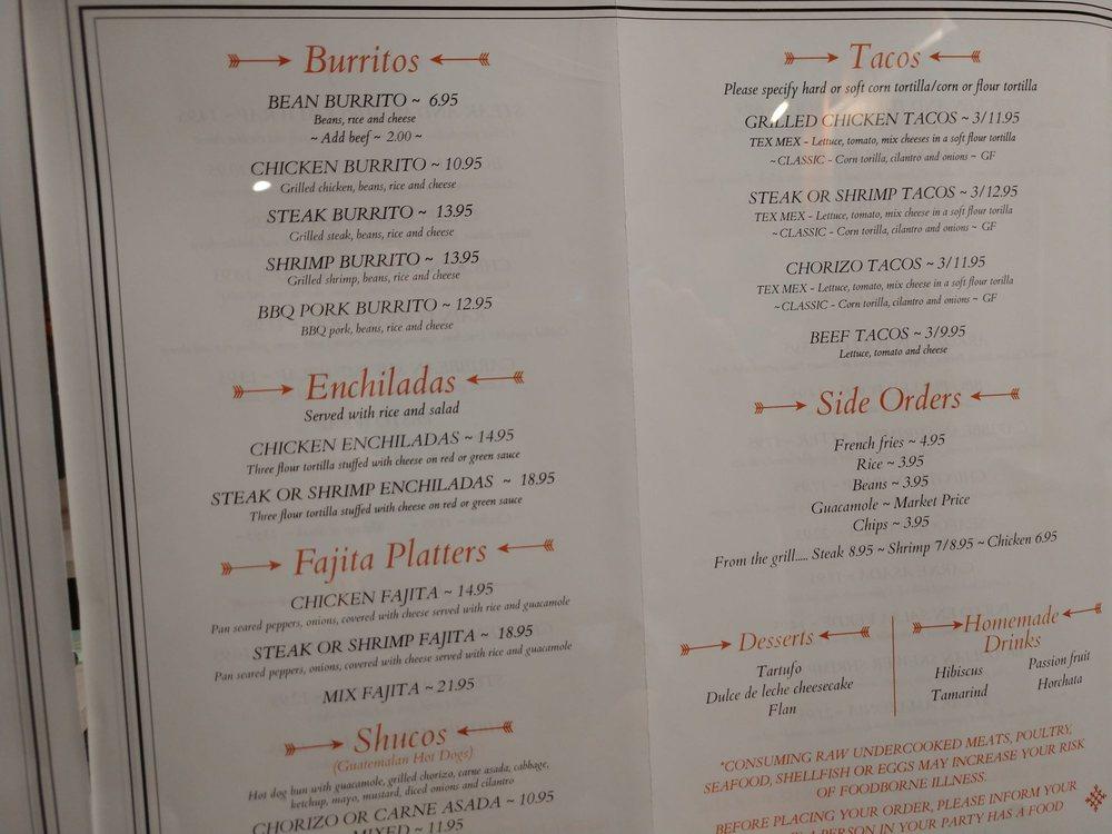 Menu at Latin Fuzion Restaurant, Southold