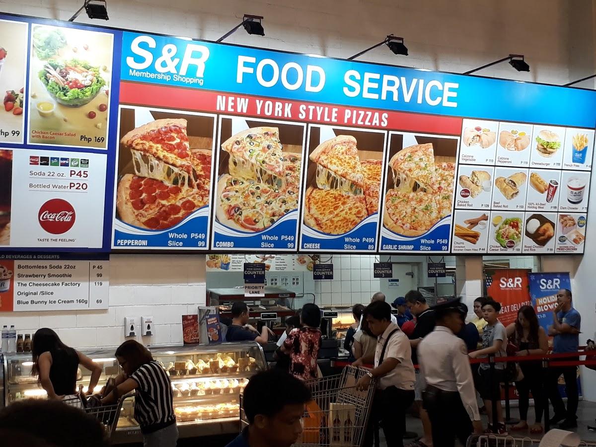 Menu at S&R Food Service pub & bar, Mandaue City
