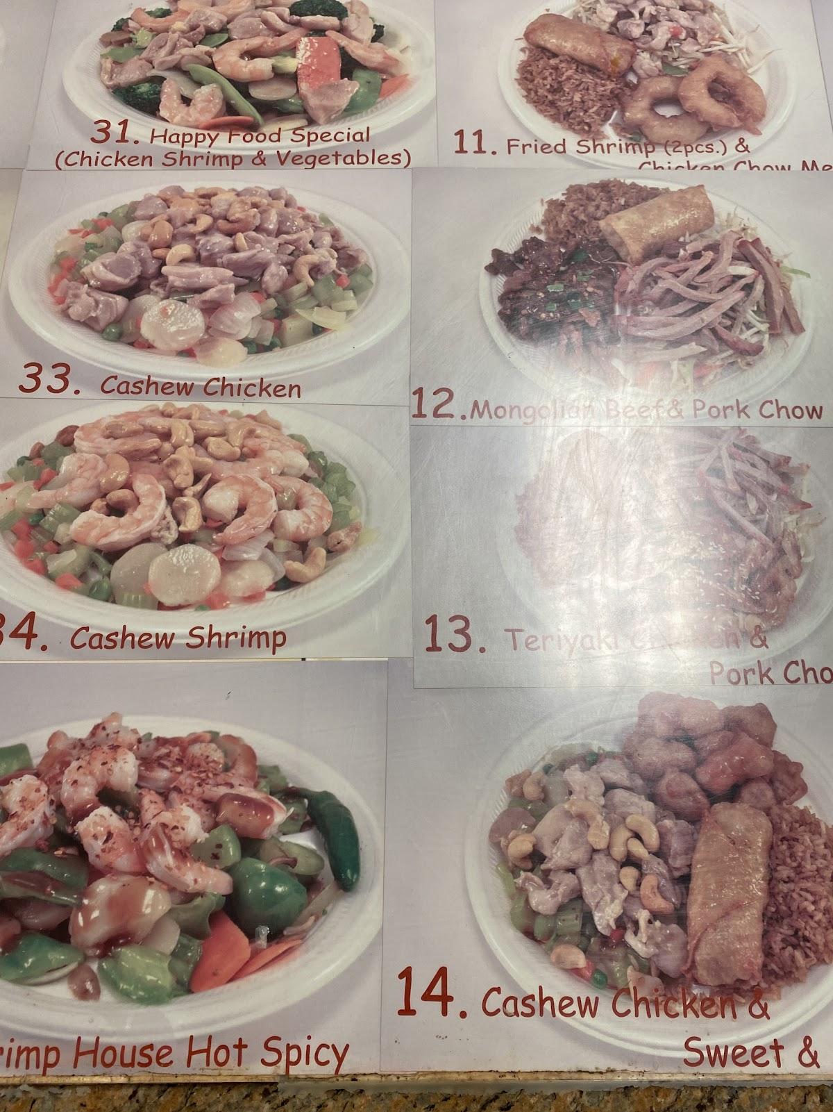 Menu at Happy Food restaurant, Phoenix, W Thomas Rd