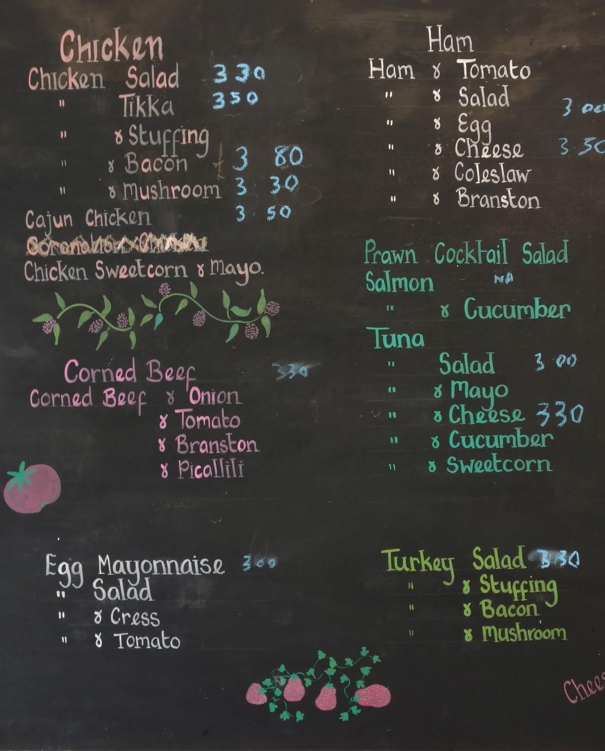 Menu at Lite Bite cafe, Crewe