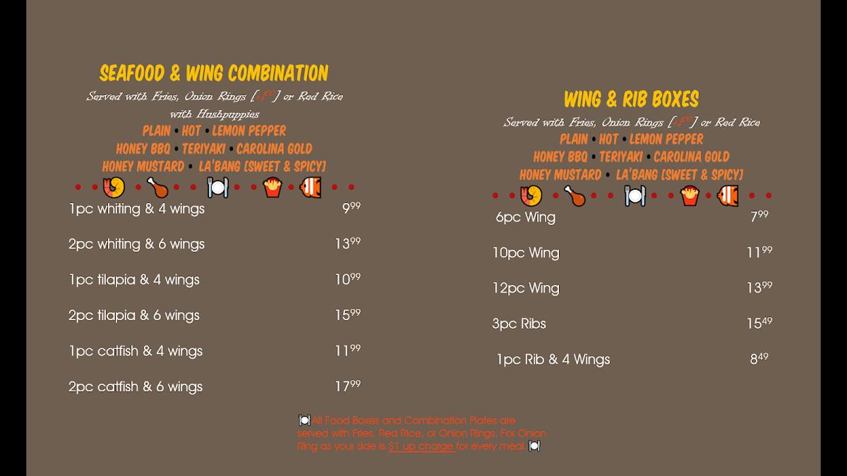 Menu at Mr. C's BIG Grill restaurant, Orangeburg